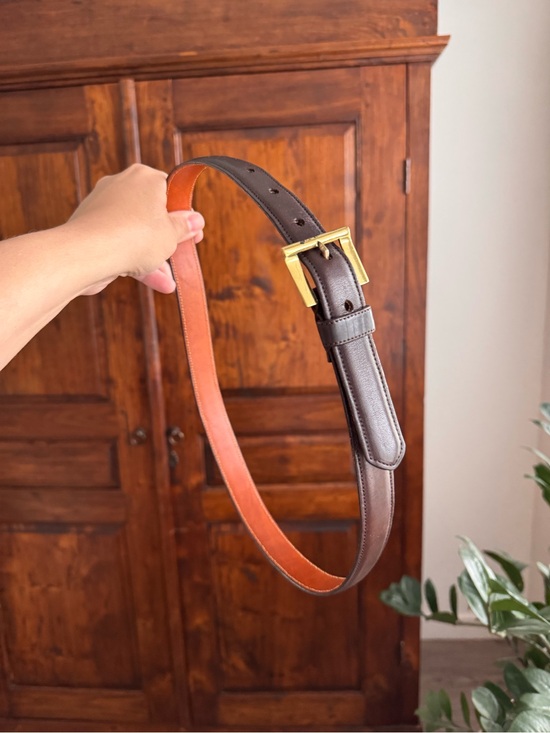 Coach | Accessories | Coach Glove Tanned Cowhide Brown Belt | Poshmark